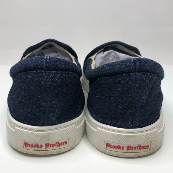 Brooks Brothers | Shoes | Brooks Brothers Denim Fabric Slipon Sneakers ...